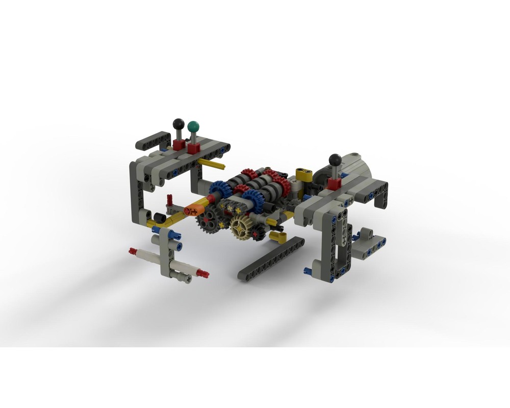LEGO MOC Compact 8 speed gearbox by 1plaintext | Rebrickable - Build ...