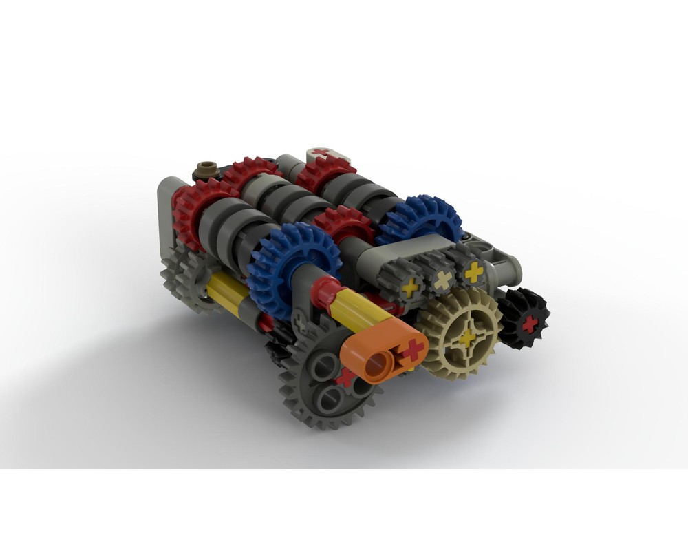 LEGO MOC Compact 8 speed gearbox by 1plaintext | Rebrickable - Build ...