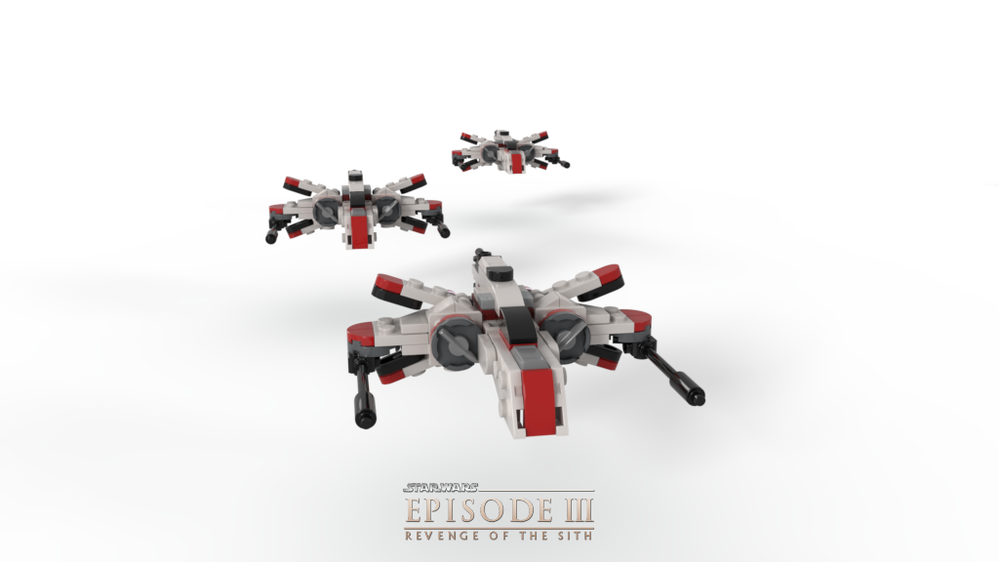 Lego Moc Micro Size Arc 170 Starfighter Starwars Episode Iii By
