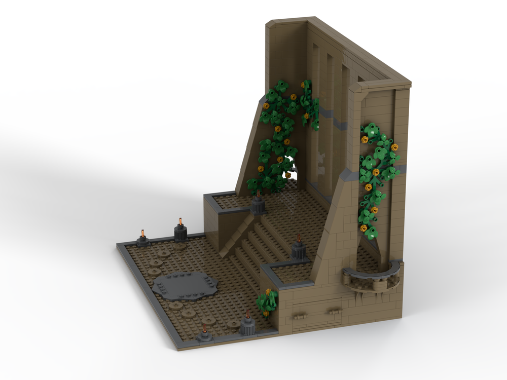 LEGO MOC-129938 Yavin 4 Temple, Grand Audience Chamber, minifig display ...