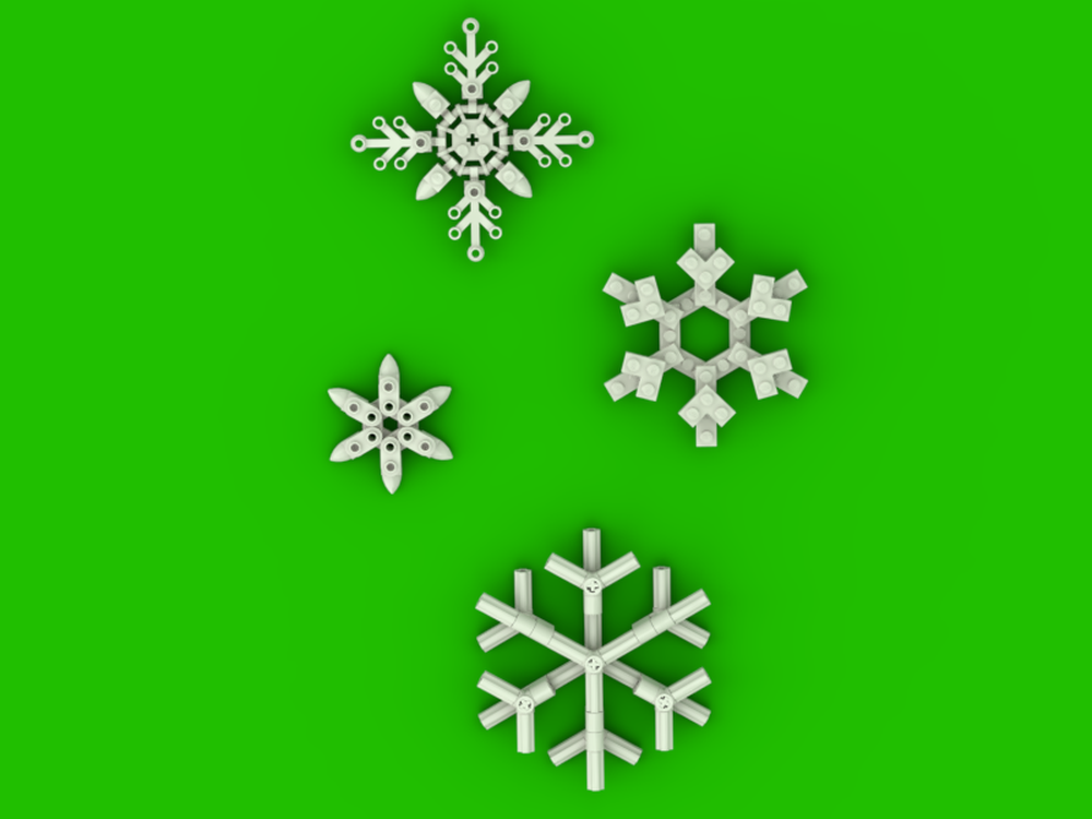 LEGO MOC Snowflake pack by brickler224 | Rebrickable - Build with LEGO