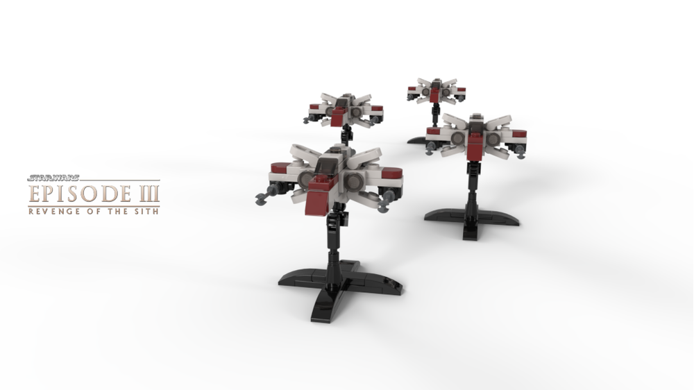 Lego Moc Nano Size Arc 170 Starfighter Starwars Episode Iii By Jellco