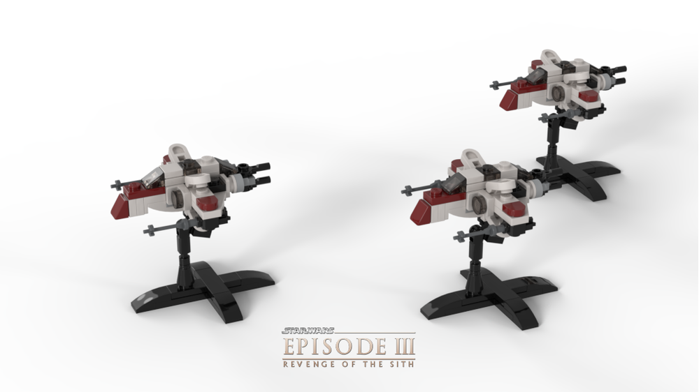 Lego Moc Nano Size Arc 170 Starfighter Starwars Episode Iii By Jellco