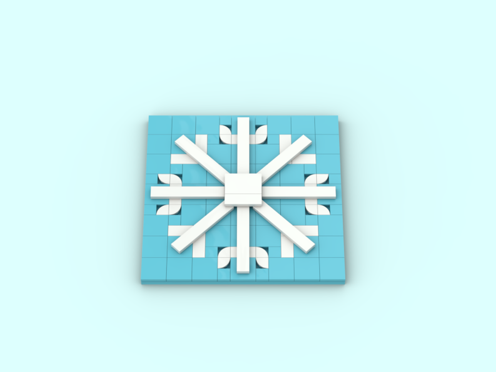 LEGO MOC Advent build #1- Christmas Snowflake by LEGOSassMaster ...
