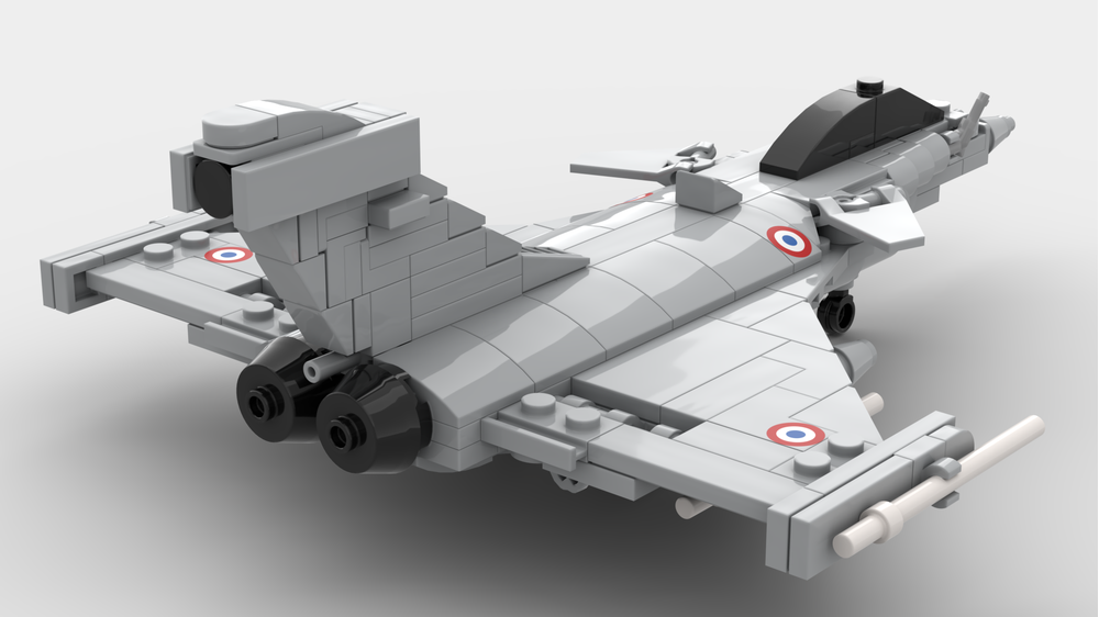 LEGO MOC 1:72 Scale Rafale C by HandSolo99 | Rebrickable - Build with LEGO