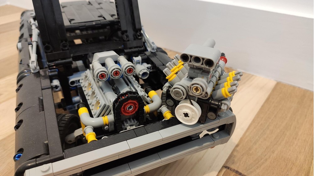 Lego Moc Lego Technic V8 Fake Engine 4in1 By Romaulait Rebrickable