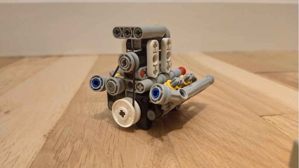 Lego Moc Lego Technic V8 Fake Engine 4in1 By Romaulait Rebrickable