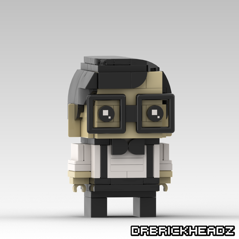 Lego Moc Ryan Howard The Office Brickheadz By Drbrickheadz Rebrickable Build With Lego