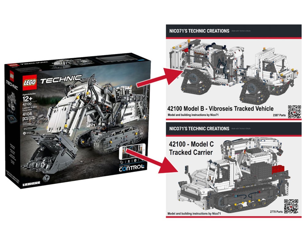 LEGO MOC 42100 Alternate Super Pack (2in1) by Nico71 | Rebrickable ...