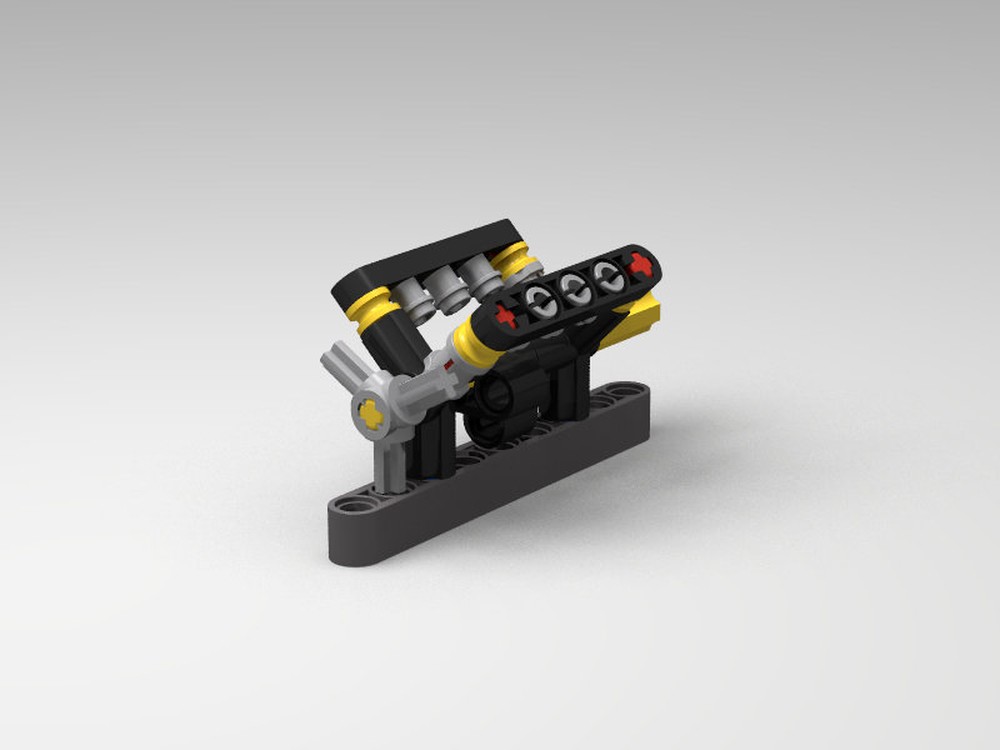 LEGO MOC Micro V6 Engine by TOLO_Technic | Rebrickable - Build with LEGO