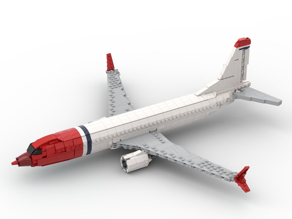 LEGO MOC Boeing 737 - Norwegian Air Shuttle (Building instructions only ...
