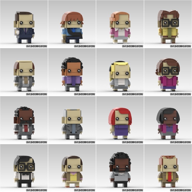LEGO MOC The Office (US) Brickheadz Collection by DrBrickheadz ...