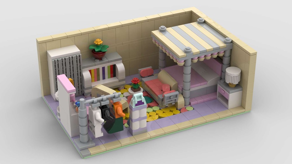 LEGO MOC Main Bedroom by Lasekjus | Rebrickable - Build with LEGO