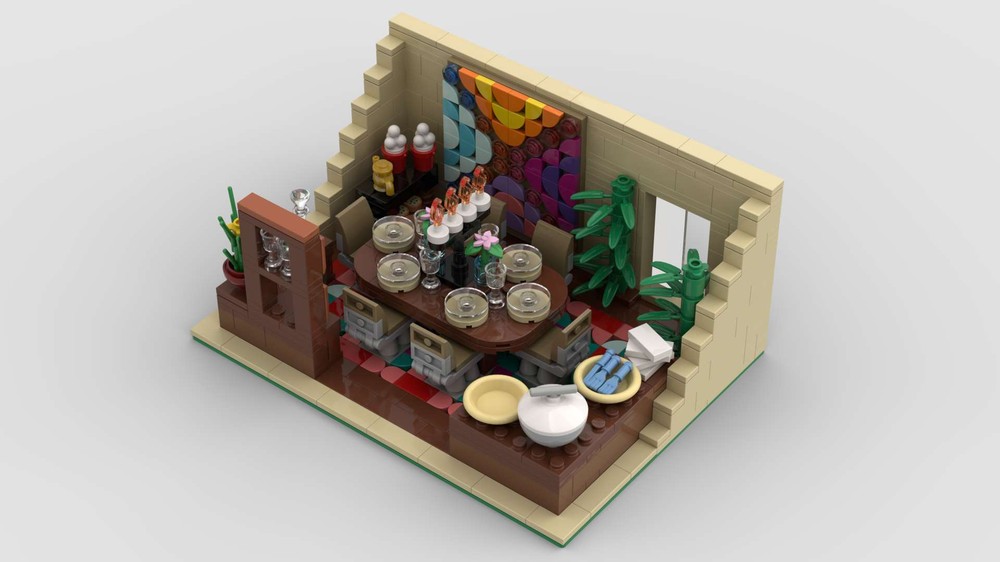 LEGO MOC Dining room by Lasekjus | Rebrickable - Build with LEGO