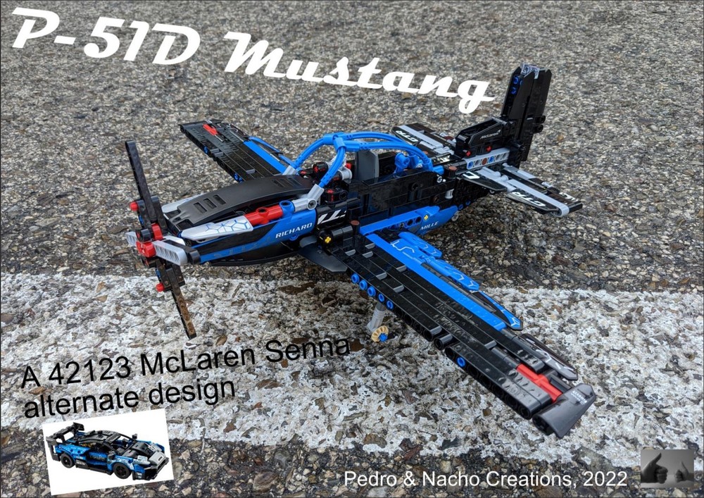 LEGO MOC P-51D Mustang (42123 McLaren Senna GTR) by jpgon | Rebrickable ...