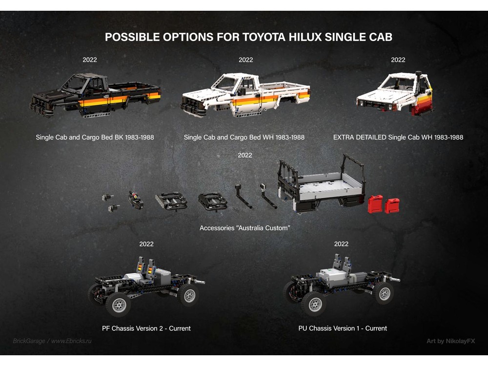 Lego Moc Power Functions Rc 4x4 Chassis For Toyota Hilux By Rm8 Lego