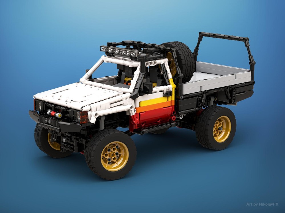 Lego Moc Power Functions Rc 4x4 Chassis For Toyota Hilux By Rm8 Lego
