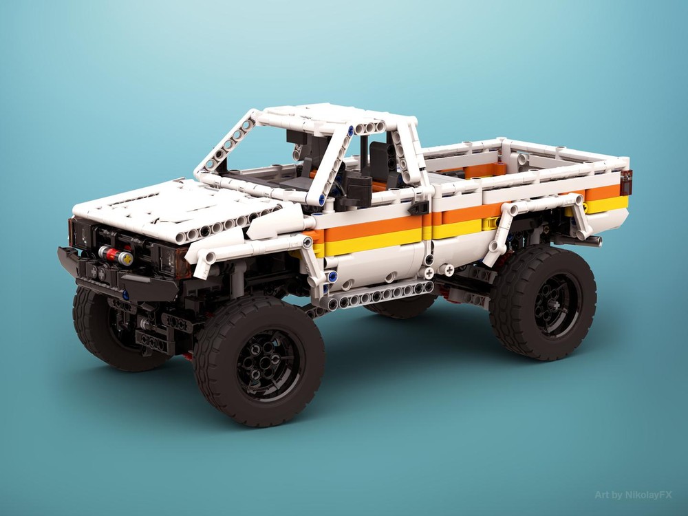 Lego Moc Power Functions Rc 4x4 Chassis For Toyota Hilux By Rm8 Lego