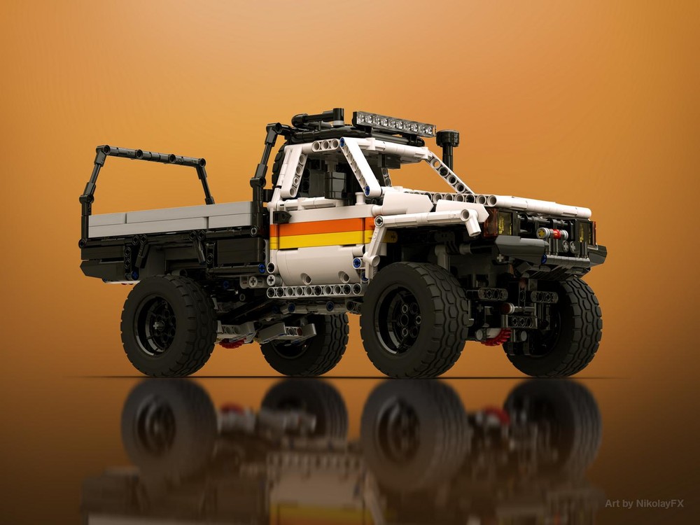 Lego Moc Power Functions Rc 4x4 Chassis For Toyota Hilux By Rm8 Lego