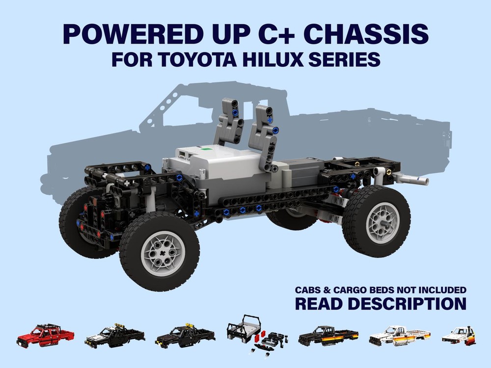 LEGO MOC POWERED UP C+ RC 4x4 CHASSIS for Toyota Hilux by RM8 LEGO ...