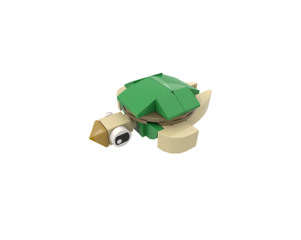 LEGO MOC 01 Turtle by MyKidisanAlien | Rebrickable - Build with LEGO