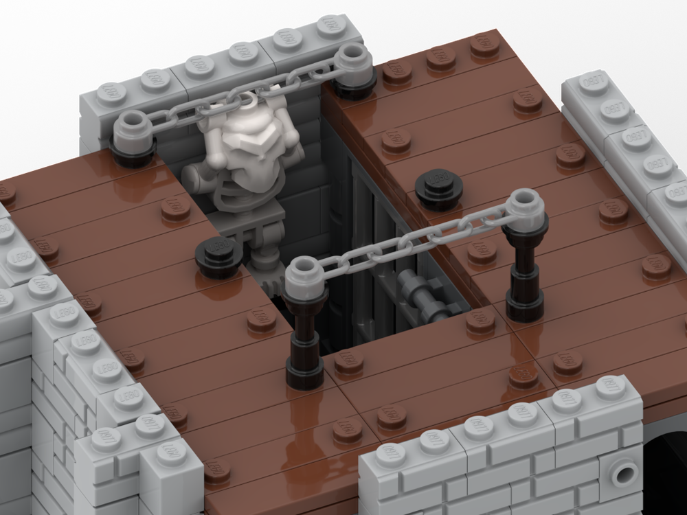 LEGO MOC Red Castle Tower Corner by Huebre | Rebrickable - Build with LEGO