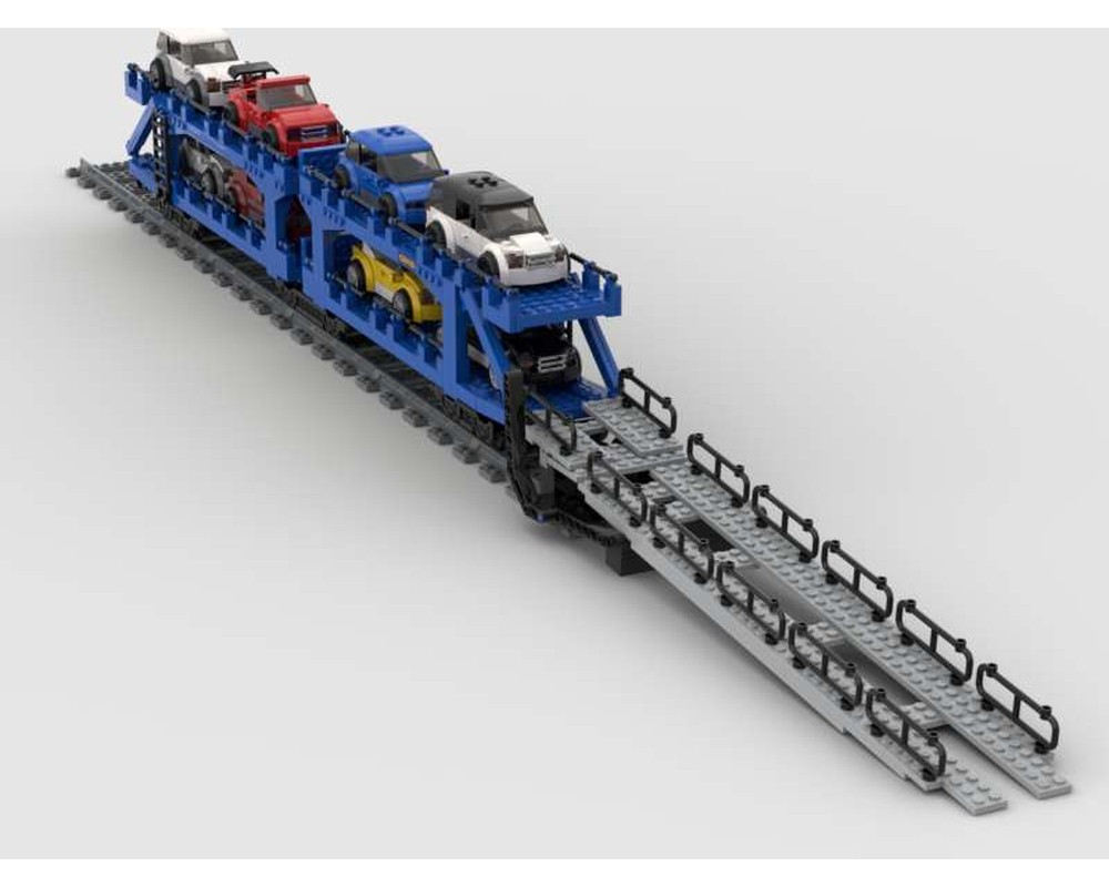 LEGO MOC Car transporter wagon GEFCO by Frapez1972 | Rebrickable ...