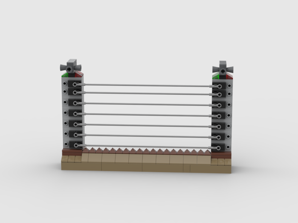 LEGO MOC Jurassic Fence T-rex by wilkio48 | Rebrickable - Build with LEGO