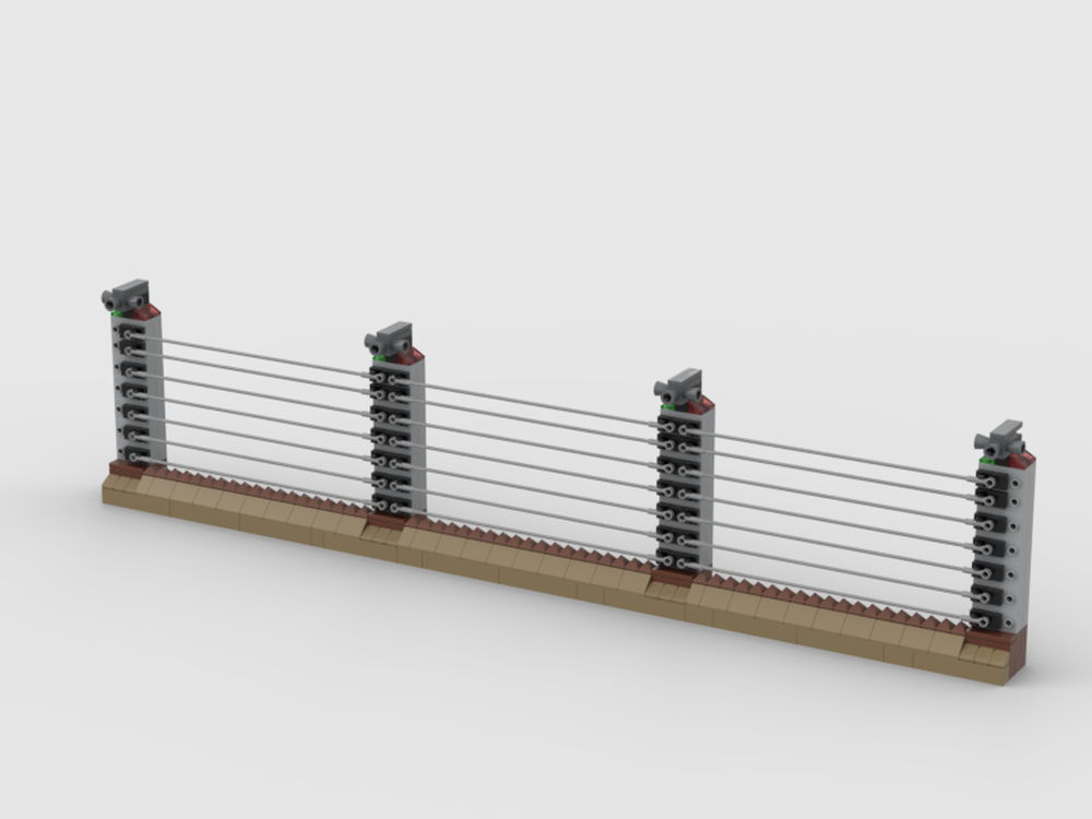 LEGO MOC Jurassic Fence T-rex by wilkio48 | Rebrickable - Build with LEGO