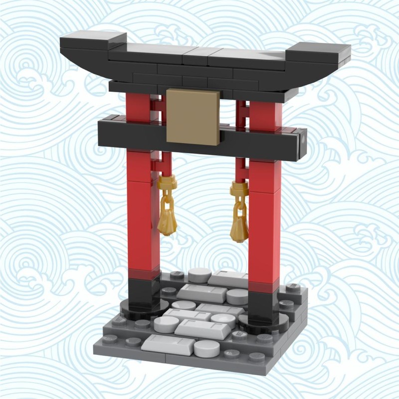 LEGO MOC Small & Stable Torii Gate by Brick Daimyo | Rebrickable ...