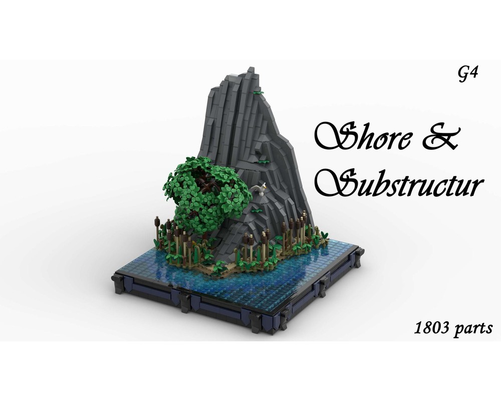 Lego Moc G4 Shore Landscape And Substructure For My Medieval Castle