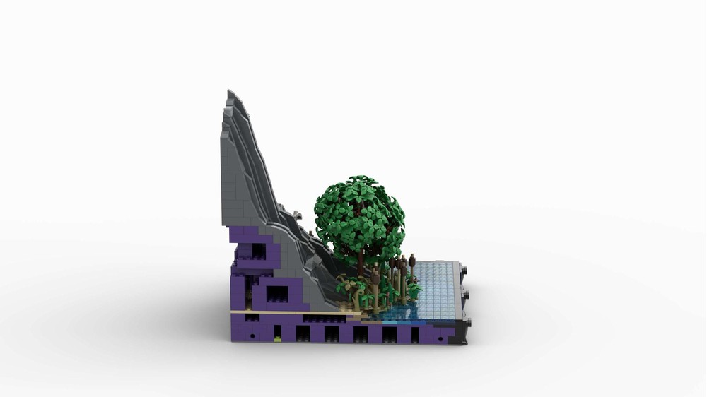 Lego Moc G4 Shore Landscape And Substructure For My Medieval Castle