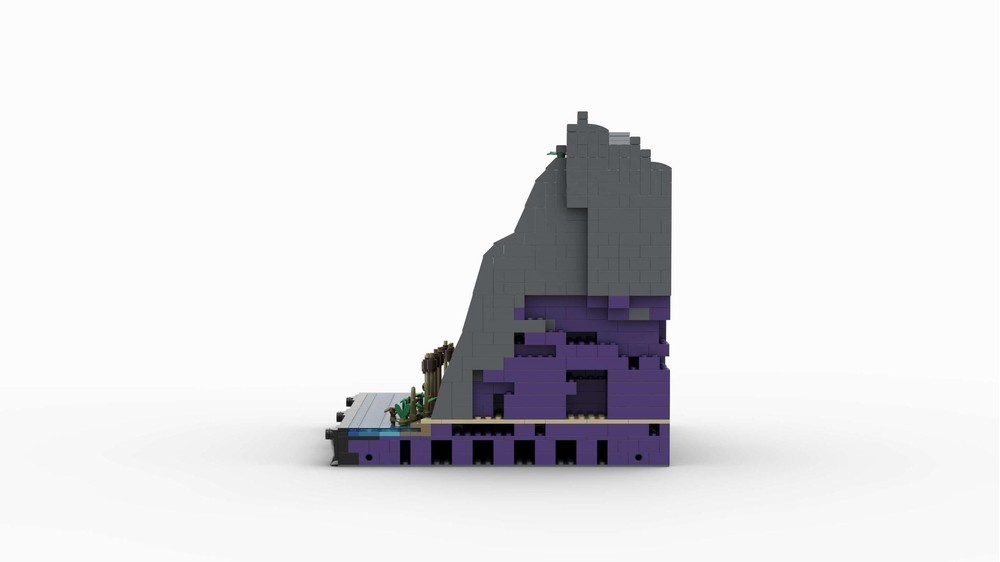 Lego Moc G4 Shore Landscape And Substructure For My Medieval Castle