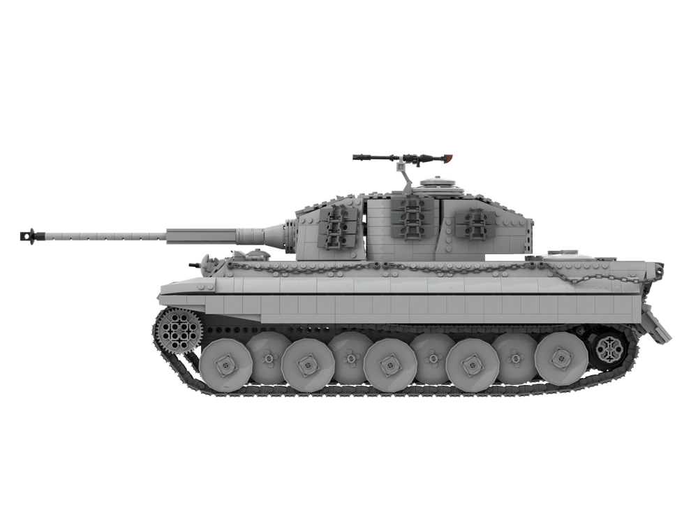 Lego Moc 116 Scale Remote Controlled King Tiger Tank By Camobricktape