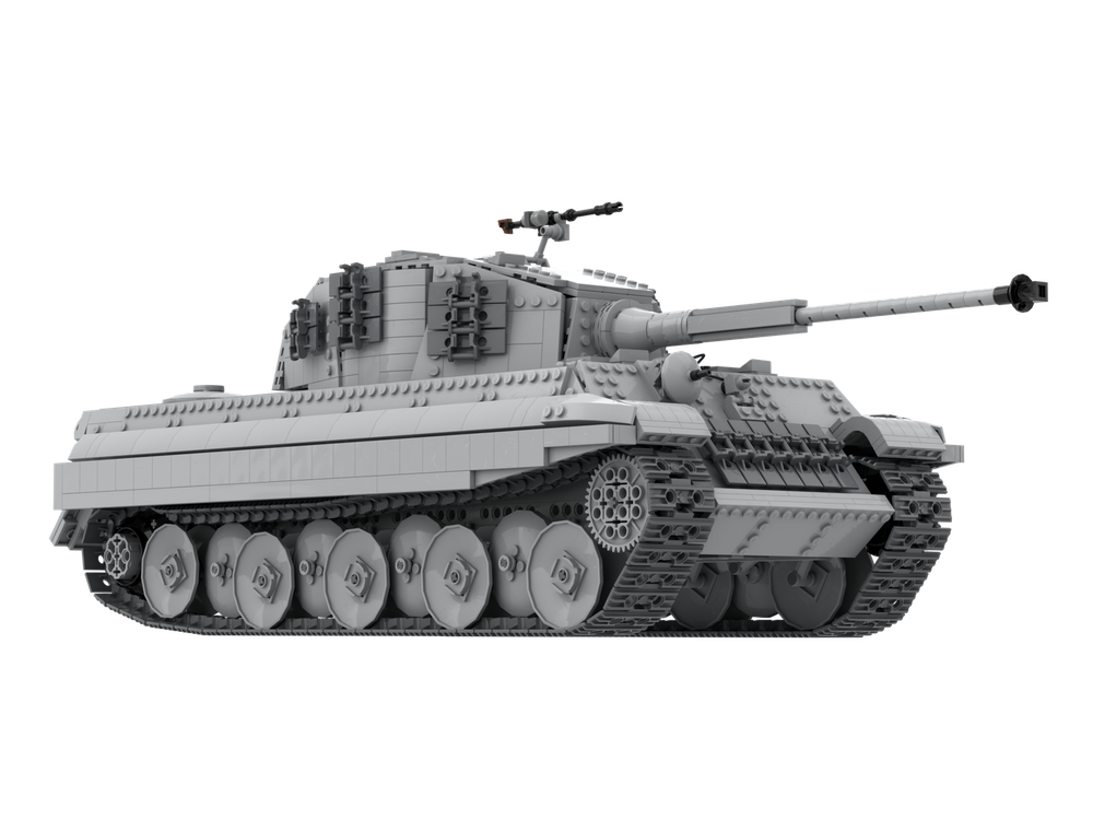 LEGO MOC 1/16 scale Remote Controlled King Tiger Tank by Camobricktape ...