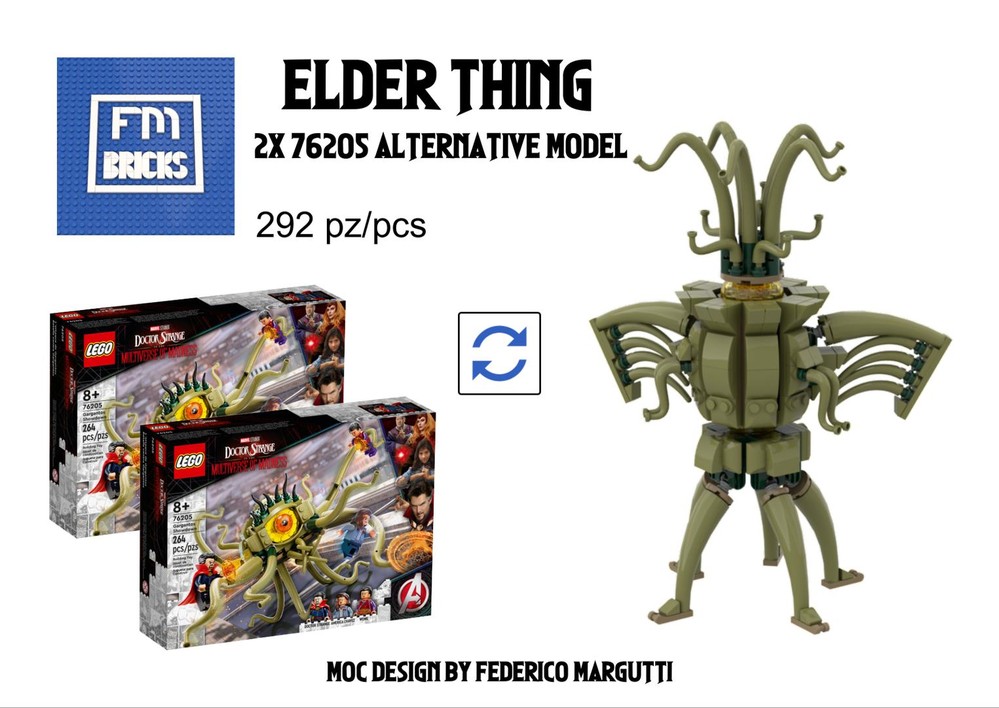LEGO MOC H.P. Lovecraft ELDER THING (2x 76205 alternative model) by ...