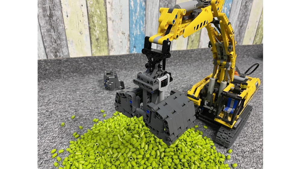 LEGO MOC Technic Excavator Clamshell Bucket PF Powered by Freizeitopfer ...