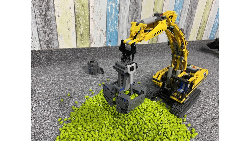 Lego Moc Technic Excavator Clamshell Bucket Pf Powered By Freizeitopfer