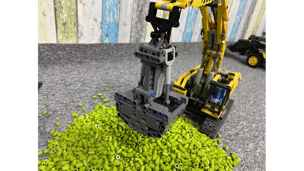 Lego Moc Technic Excavator Clamshell Bucket Pf Powered By Freizeitopfer