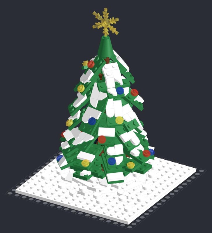 LEGO MOC Snowy Christmas Tree by tobborimm | Rebrickable - Build with LEGO