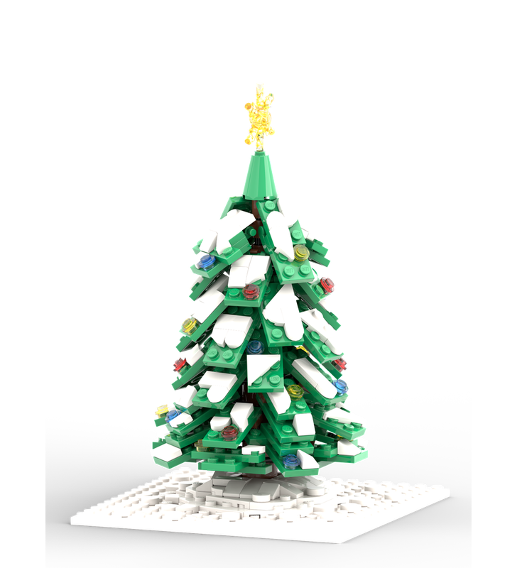 LEGO MOC-130478 Snowy Christmas Tree by tobborimm | Rebrickable - Build ...
