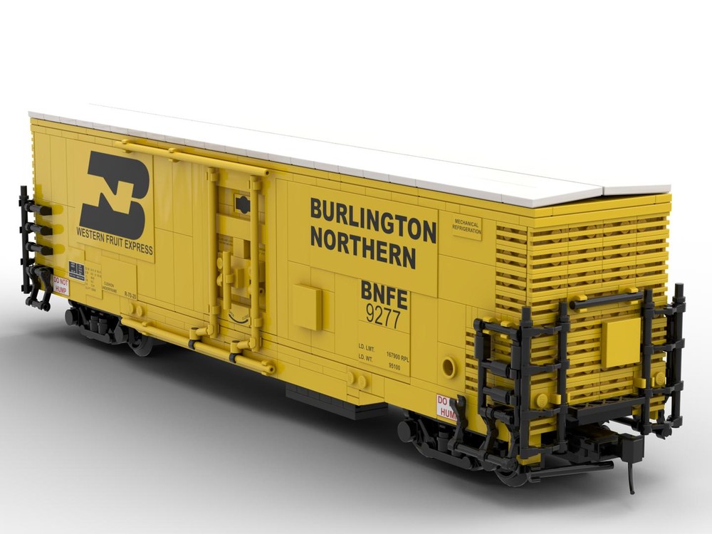LEGO MOC Burlington Northern 57ft Reefer by Yellow.LXF | Rebrickable ...