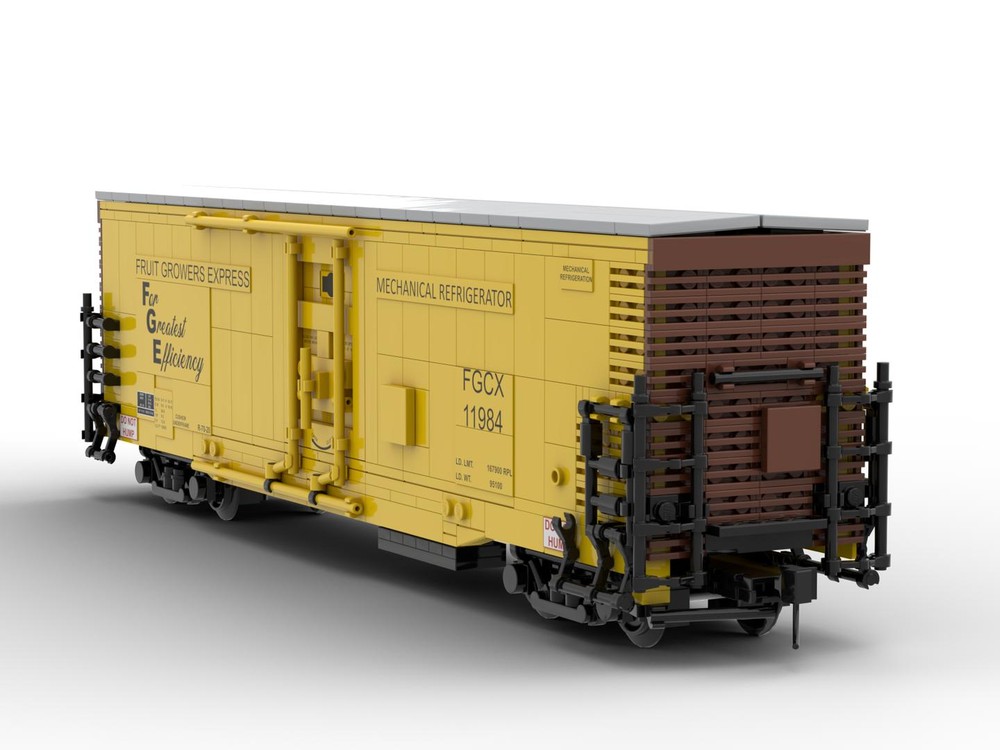 LEGO MOC Fruit Growers Express (version 1) 57ft Reefer by Yellow.LXF ...