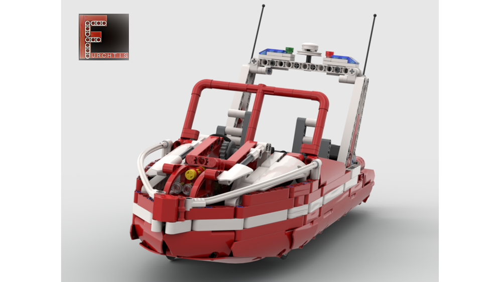 LEGO MOC Fire Boat Full RC by Furchtis | Rebrickable - Build with LEGO