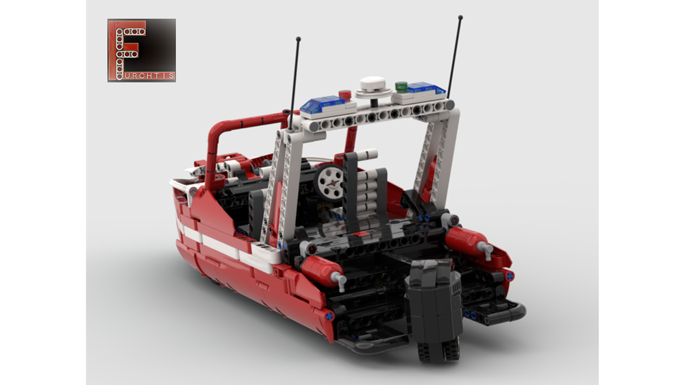 Lego Moc Fire Boat Full Rc By Furchtis Rebrickable Build With Lego