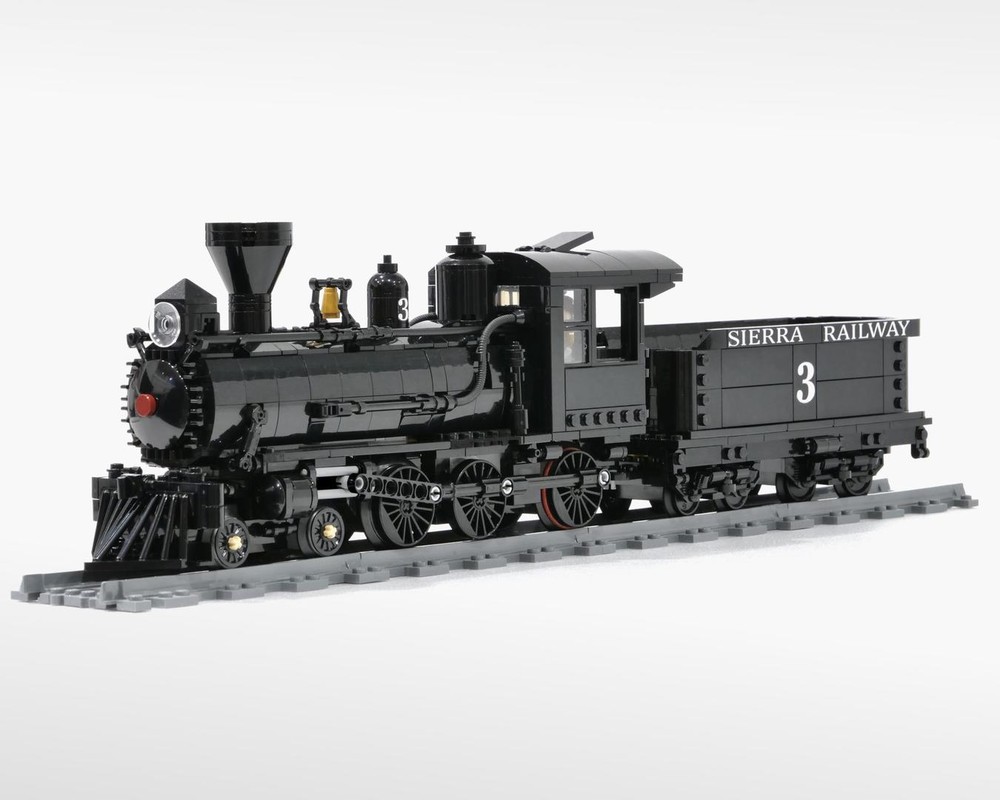 LEGO MOC Sierra Railway No. 3 Locomotive by firefabric | Rebrickable ...
