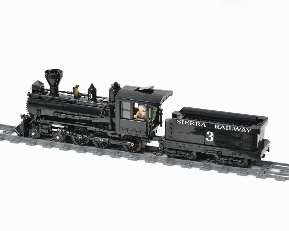 LEGO MOC Sierra Railway No. 3 Locomotive by firefabric | Rebrickable ...