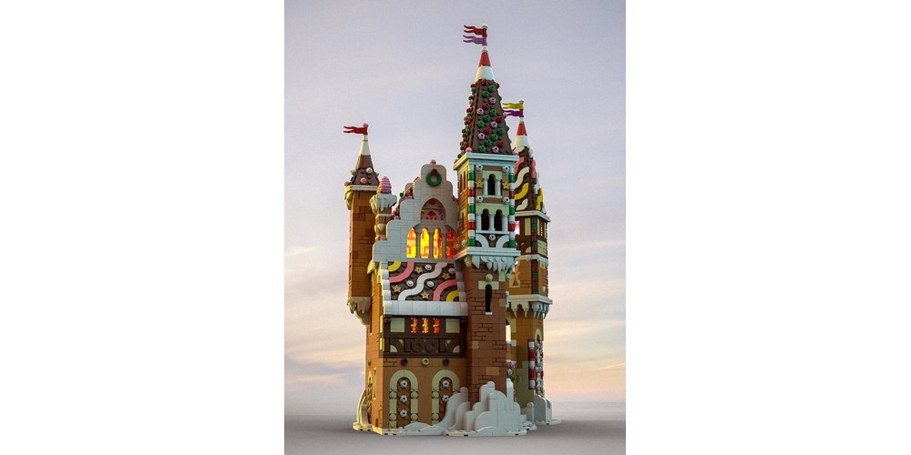 LEGO MOC Gingerbread Castle by SleeplessNight | Rebrickable - Build ...