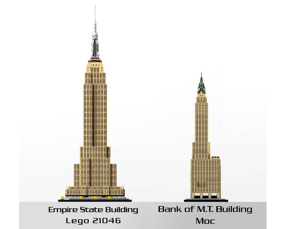 LEGO MOC 40 Wall Street 1:800 Scale (Bank of Manhattan Trust Building ...