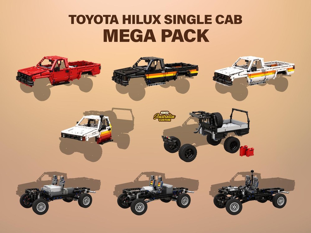LEGO MOC Toyota Hilux Single Cab MEGA PACK by RM8 LEGO Garage ...